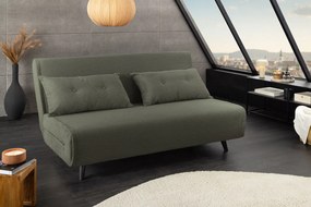 Invicta Dvoumístná rozkládací pohovka SMART zelená 140 cm 47146