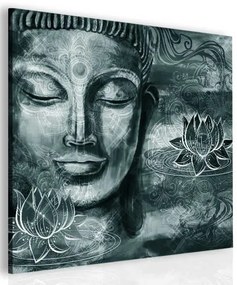 Energetický obraz Buddha Green Velikost (šířka x výška): 80x80 cm