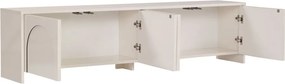 Krémový TV stolek 180x45x32 cm Aurelia – Kalune Design
