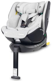 Autosedačka Lumi i-Size 40–150 cm, Isofix, 360°, růstová, od 0m+ do 12 let - sv. šedá