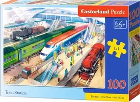 Castorland 111190 Puzzle Nádraží / 100 dílků / od 6 let