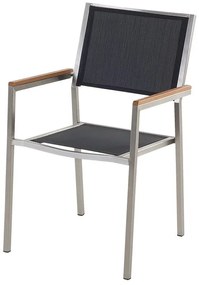 Set 4 ks zahradních židlí Giggles (černá). 1079147