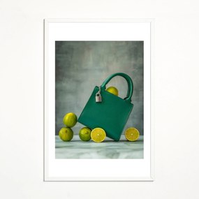 Monika Drapáková | Zelená harmonie Rám: Bílý, Velikost: 40 x 30 cm