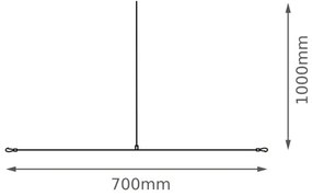 Závěs k LED panelu LEDVANCE Louver černý
