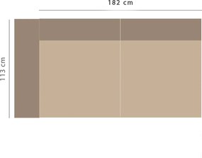 ZURICH A2 | levý dvoused s područkou | bez funkce | 182 cm | VÝBĚR TKANIN