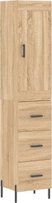 Skříň highboard dub sonoma 34,5 x 34 x 180 cm kompozitní dřevo 3200204
