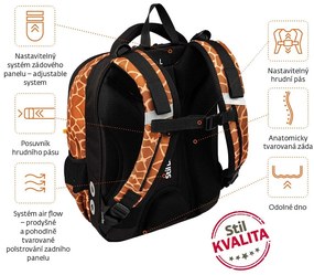 Stil - školní batoh Junior Giraffe