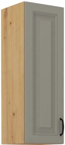 STL 30 cm skříňka horní jednodveřová STILO (výška 90 cm) Barevné provedení STILO: Dub Artisan / Jílově šedá