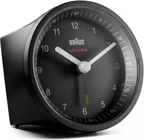 Braun BC07 černá / Klasický budík / Analogový / DCF ( Rádiem řízené) /