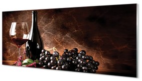 akrylový obraz sklenice vína 120x60 cm