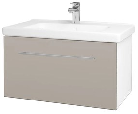 Dřevojas Koupelnová skříň BIG INN SZZ 80 Varianta: N01 Bílá lesk / Úchytka T02 / N07 Stone