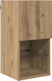 TV nástěnné jednotky s LED 6 ks Artisanový dub Kompozitní dřevo 3402963