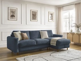 Tmavě modrá rohová pohovka Nouveau Cocoone – Bobochic Paris