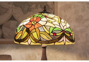 Stolní lampa Tiffany Cream Carolien – 41x58 cm