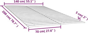 Náhradní lamely k posteli s 48 lamelami, 2 ks, 70x200 cm 3203723