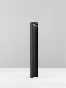 NV 9002879 Venkovní sloupkové svítidlo TIEN černý hliník a čiré sklo LED 8.5W 3000K 200-240V 55st. IP54 - NOVA LUCE