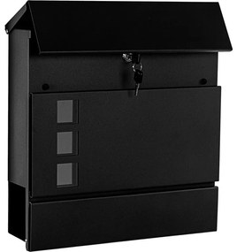 Garthen 87317 Poštovní schránka Turín, 370 x 370 x 110 cm, černá