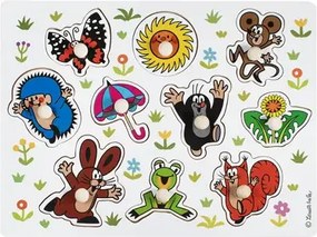 Detoa Dřevěné vkládací puzzle Krteček velké / od 2 let