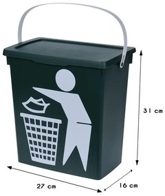 Odpadkový koš Bio 12L zelený