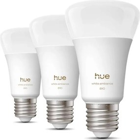 Philips Hue White Ambiance - Chytrá LED žárovka E27, 810 lm, teplá bílá, 3 ks 929003854807