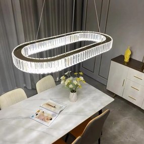 Toolight Toolight, LED stropní svítidlo 100x30 cm, 22W, APP1508-CP, zlatá matná, OSW-06971