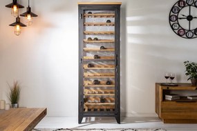 Vitrína na víno Winebar 184 cm přírodní - borovice