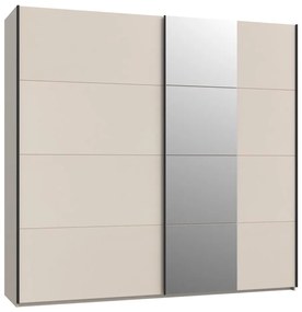 Šatní skříň se zrcadlem ODEN 220x210 cm béžová SHMS92412-U60
