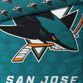 Hokejové povlečení NHL San Jose Sharks Shields Velikost: 135x200 + 80x80 cm