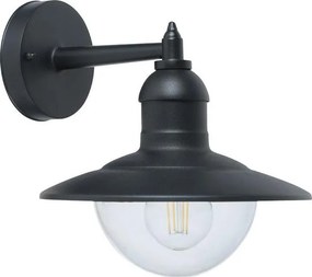 Top Light - Venkovní nástěnné svítidlo VERONA 1xE27/12W/230V IP44 černá