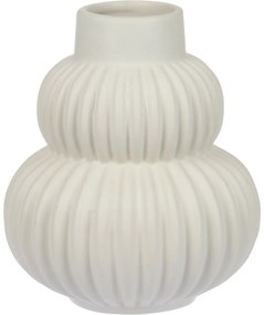 Keramická váza Circulo bílá, 13,5 x 15,5 cm