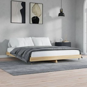 Rám postele dub sonoma 180 x 200 cm kompozitní dřevo,  832120