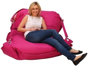 BeanBag Sedací pytel 189x140 comfort s popruhy pink