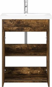 Sada koupelnového nábytku Kouřový dub 61 x 40 x 84,5 cm 3404278