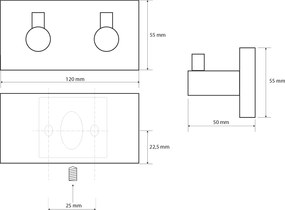 Sapho Sapho, X-SQUARE dvojháček, chrom, XQ206