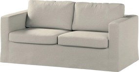 Potah na pohovku IKEA Karlstad 2-místná , nerozkládací, dlouhý barva béžová látka pletený vzor
