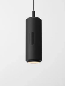 LED stmívatelný černý moderní lustr Holm