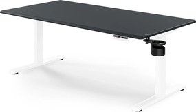 Elektrický stůl s nastavitelnou výškou ergonomický bílo-antracitový,1600x800 mm: ARIA