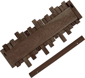 Tmavě hnědý nástěnný věšák z dubového dřeva 40 cm Caltra – House Nordic