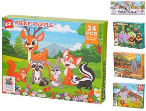 Puzzle dětské 25x17,5 cm zvířátka 24 dílků