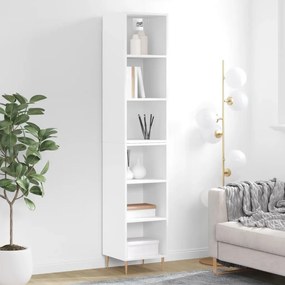 vidaXL Skříň highboard bílá 34,5x32,5x180 cm kompozitní dřevo