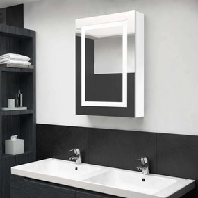 vidaXL LED koupelnová skříňka se zrcadlem 50 x 13 x 70 cm [326493] Barva: Zářivě bílá