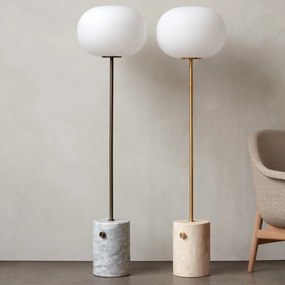 AUDO (MENU) Stojací lampa JWDA, Travertine, Brushed Brass 1840619