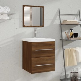 vidaXL Koupelnová skříňka se zrcadlem 41 x 38,5 x 48 cm [804818] Barva: bílá s vysokým leskem