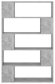 Petromila Knihovna / dělicí stěna betonově šedá 100x24x155 cm kompozit