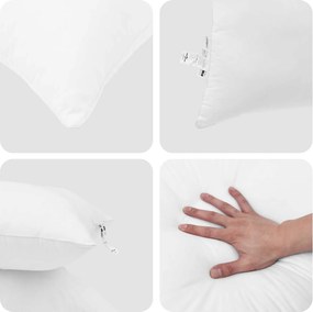Duvet s polštáři s polštářem 3 ks Bílá Mikrovlákno a peří 3377903