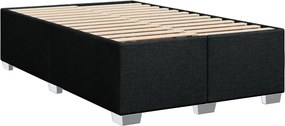 Rám postele bez matrace černý 120 x 200 cm textil 3284466