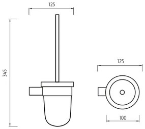 Nimco Toaletní WC kartáč BR 11094WN-26