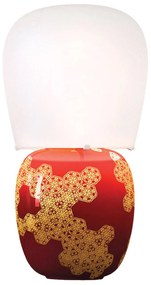 Kundalini Hive - keramická stolní lampa červené