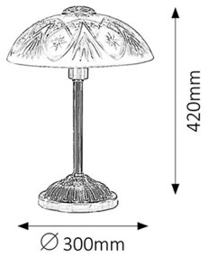 Rabalux 8634 - Stolní lampa ANNABELLA 1xE14/40W/230V