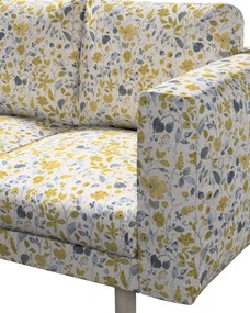 Potah na pohovku IKEA Norsborg 3-místná barva žlutá látka pletený vzor, vzorované
